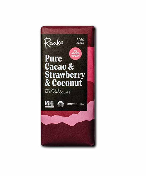 Raaka Pure Cacao & Strawberry & Coconut 80% – Kekao